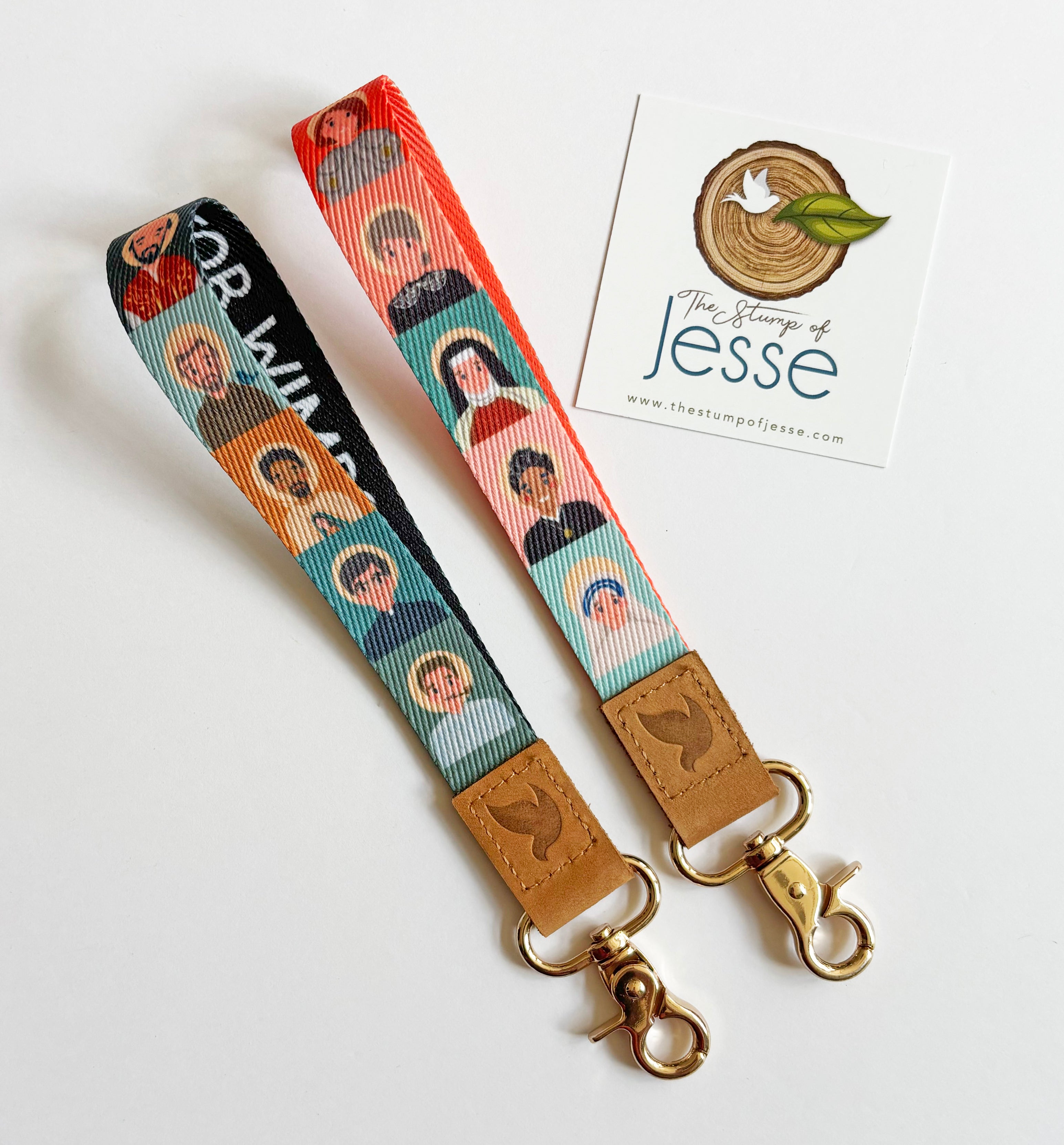 Men and Women Saints wristlets keychains – The Stump of Jesse